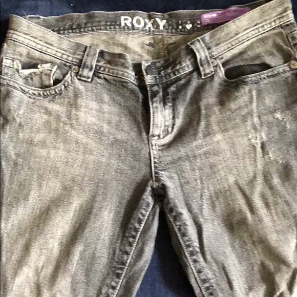Roxy | Jeans | Roxy Super Skinny Distressed Faded Fit Jeans | Poshmark